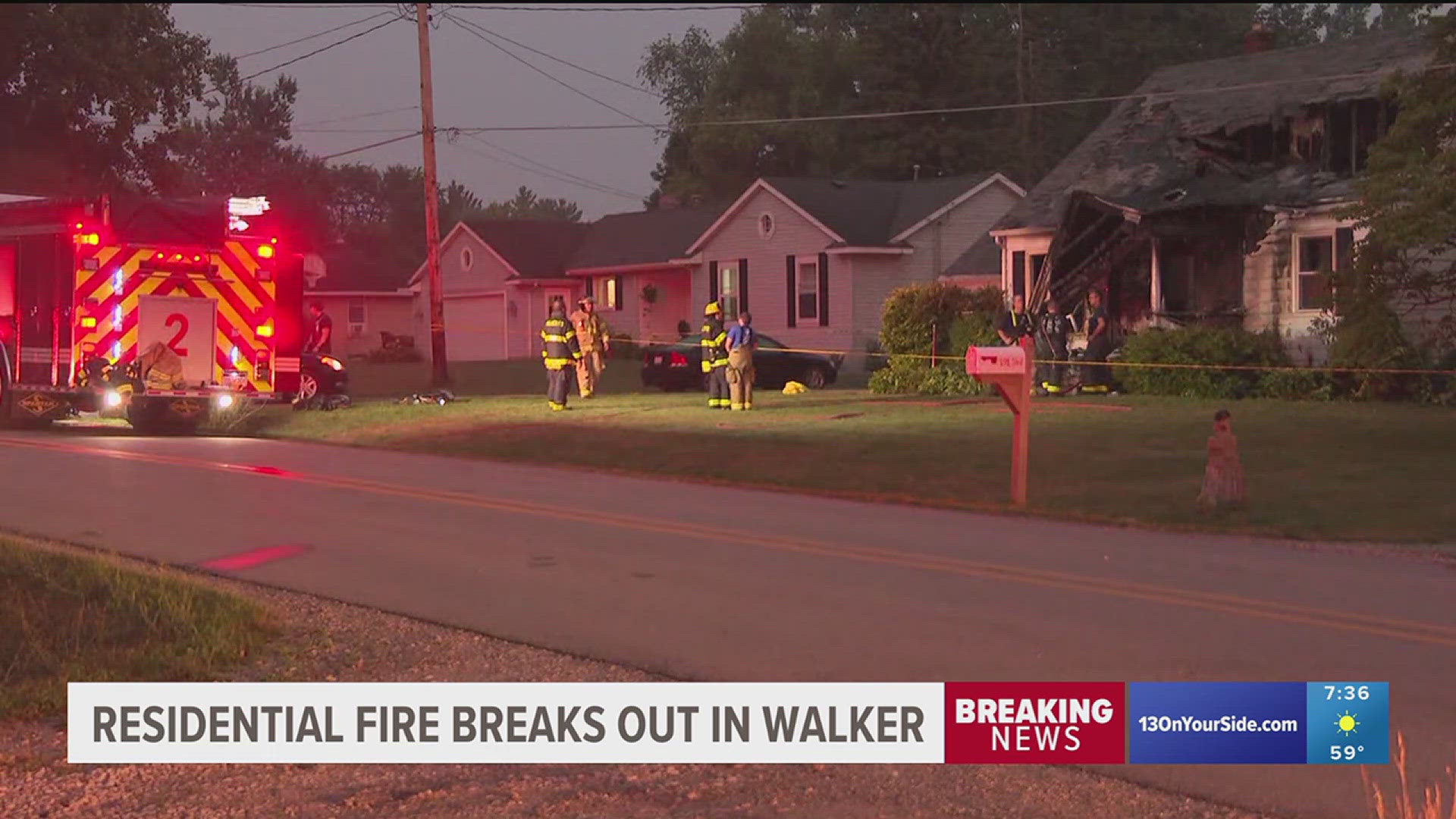 Walker fire sees no injuries, but family pet dies | wzzm13.com