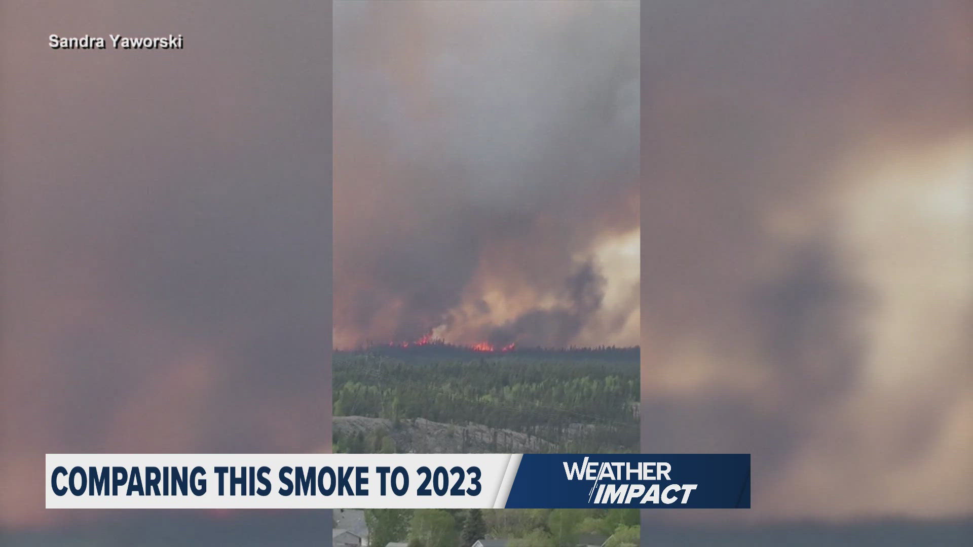 Comparing this smoke plume to the smoky summer of 2023 | wzzm13.com