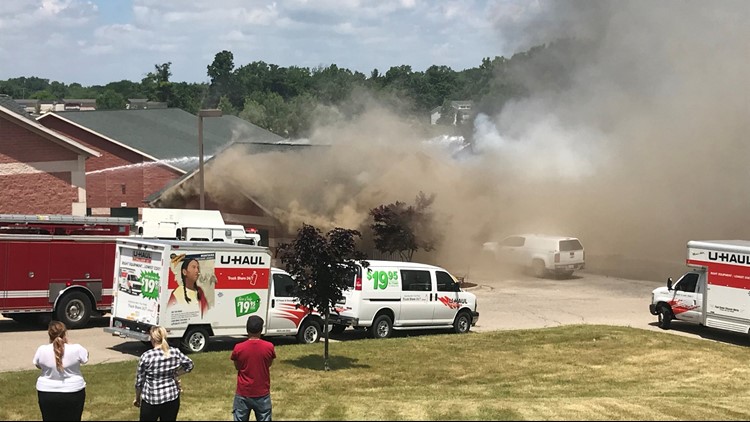 Crews battle fire at storage facility | wzzm13.com
