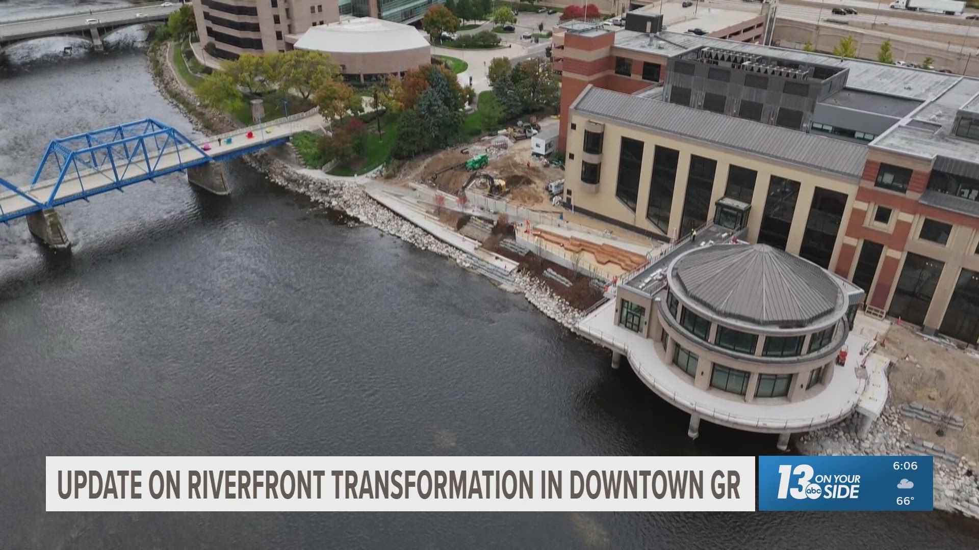 Update on downtown Grand Rapids' riverfront transformation | wzzm13.com