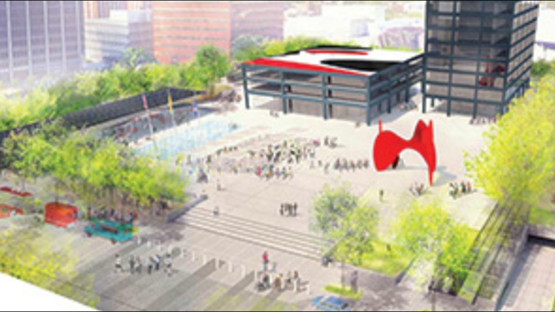 GRBJ: Calder Plaza redesign includes pavilion, café | wzzm13.com