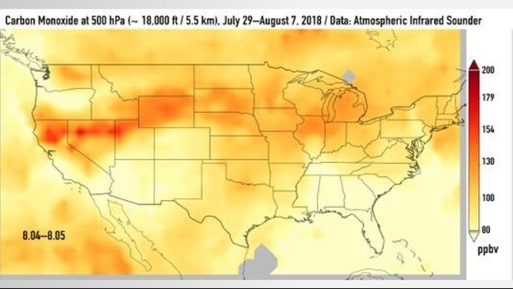 California wildfire smoke darkens the sky in northern Michigan | wzzm13.com