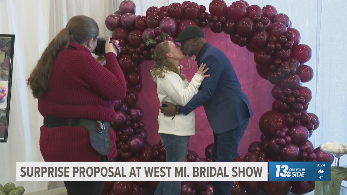 Surprise proposal happens at Grand Rapids bridal show | wzzm13.com