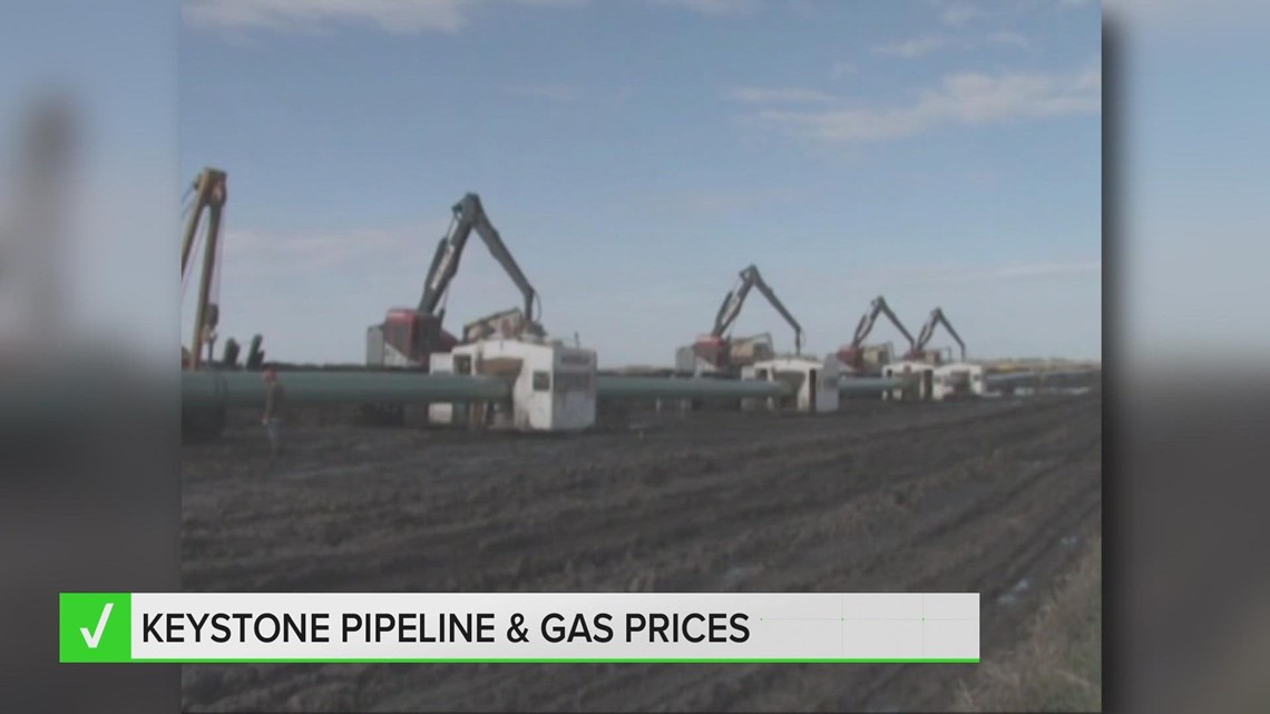Verify: Would opening the Keystone Pipeline bring down the price of gas ...