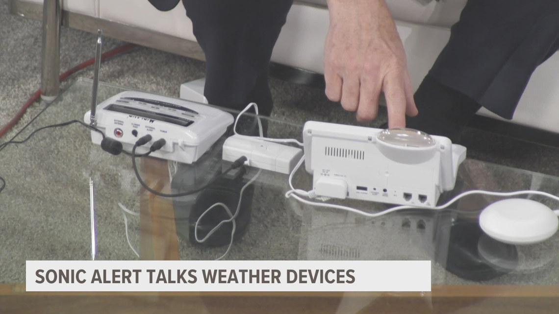 Sonic Alert representative explains, demonstrates weather devices ...