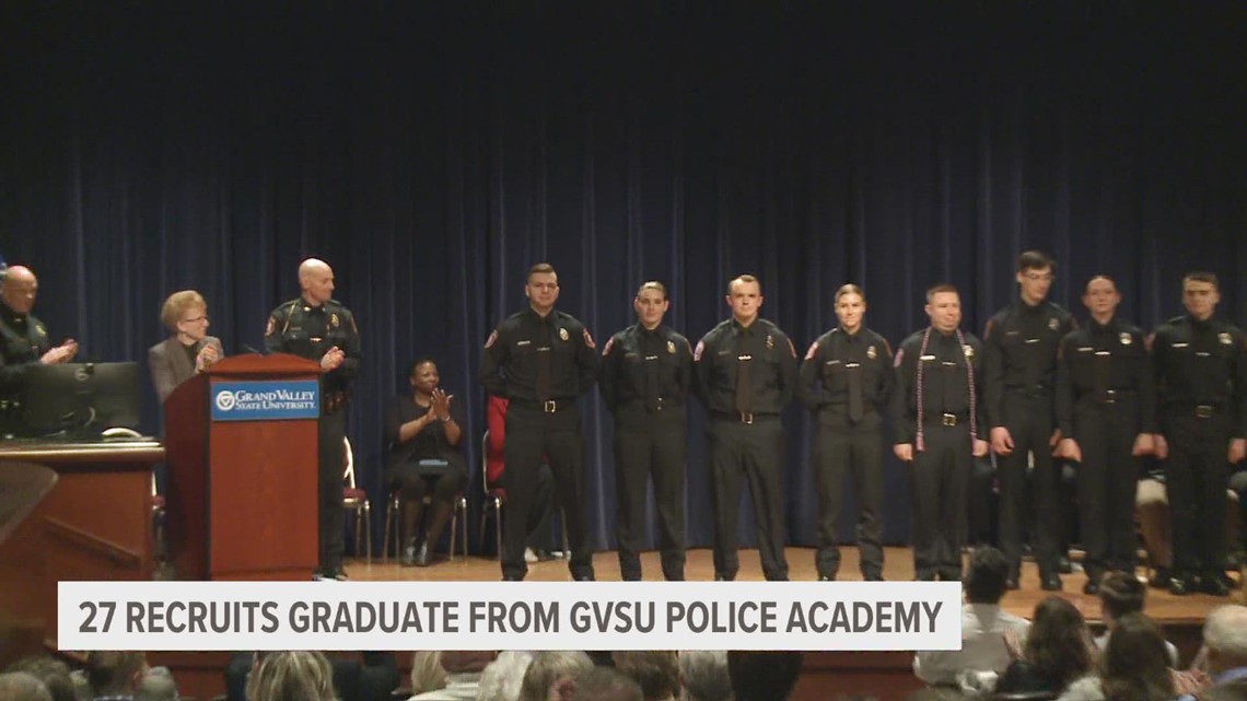 27 recruits graduate from GVSU police academy | wzzm13.com
