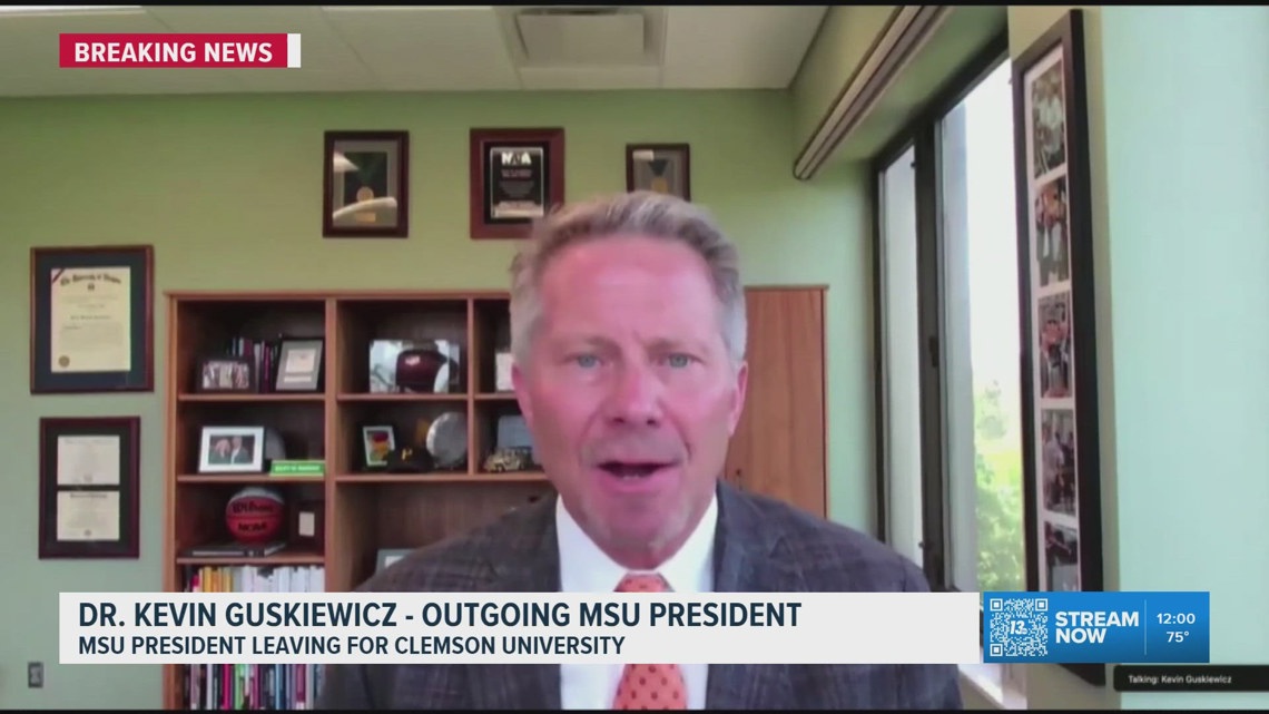 MSU president accepts role at Clemson University | wzzm13.com