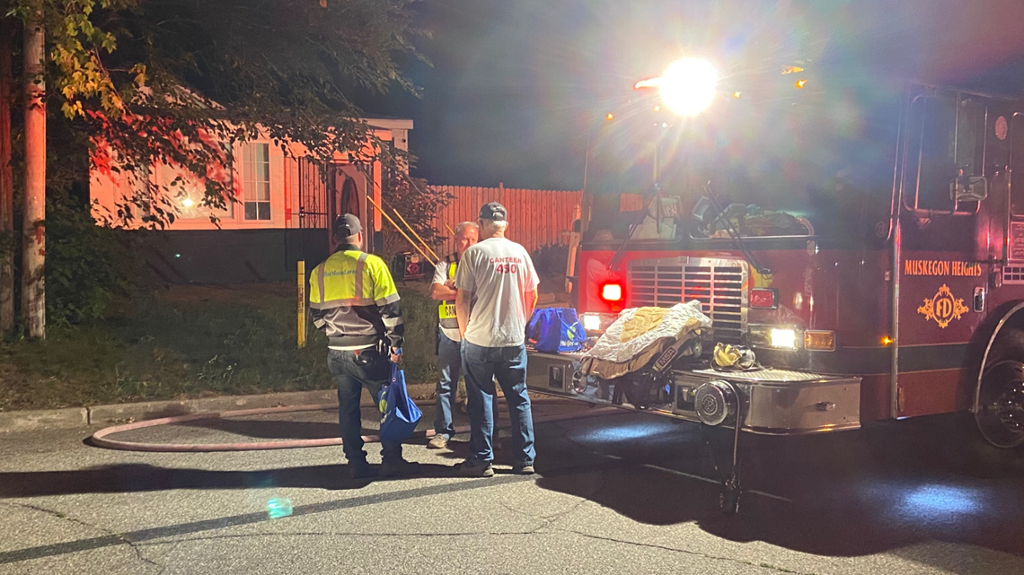 Crews respond to early morning house fire in Muskegon Heights | wzzm13.com