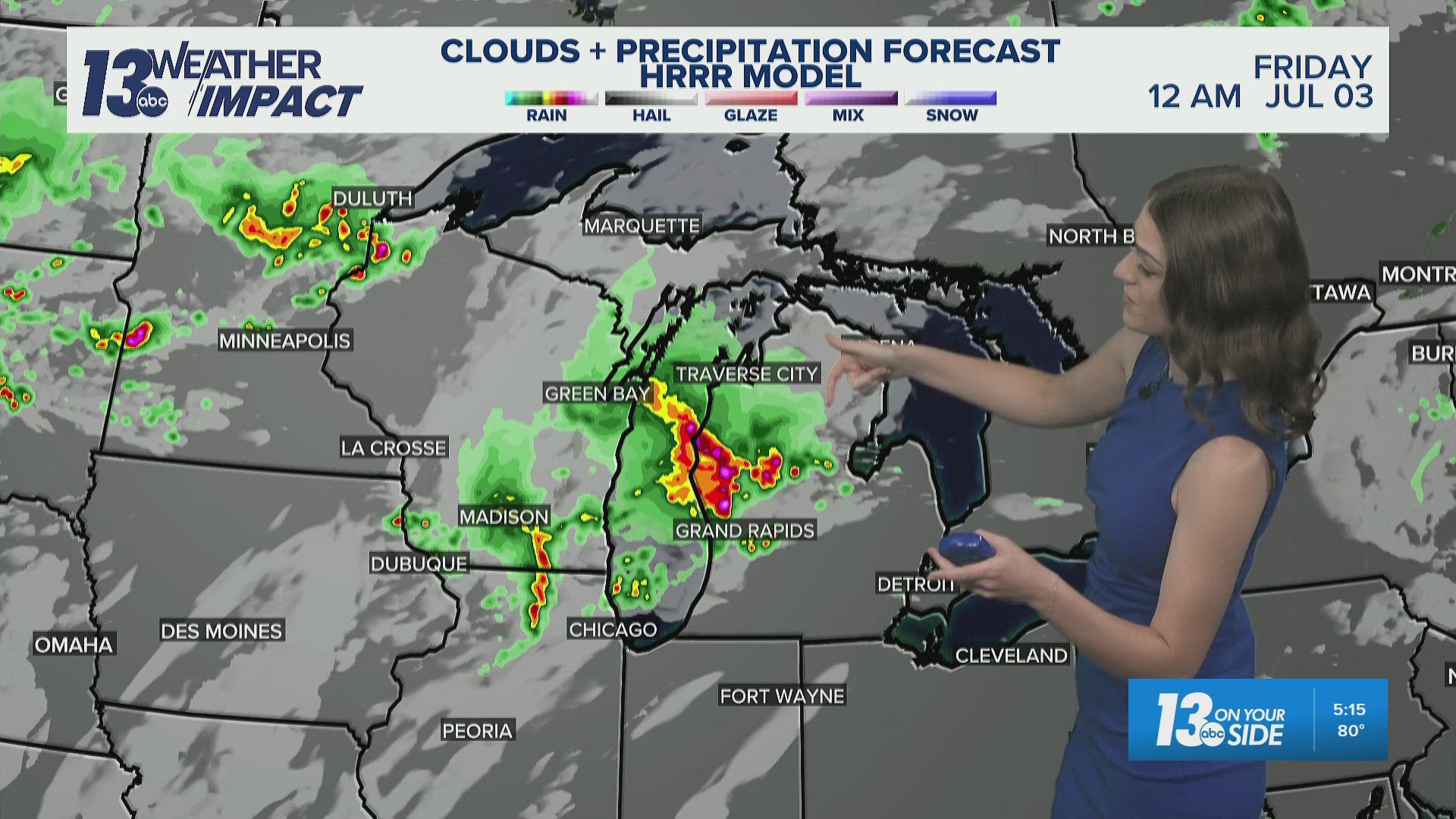13 ON YOUR SIDE Forecast: Continued Heat & Humidity; Periodic T-Storm ...