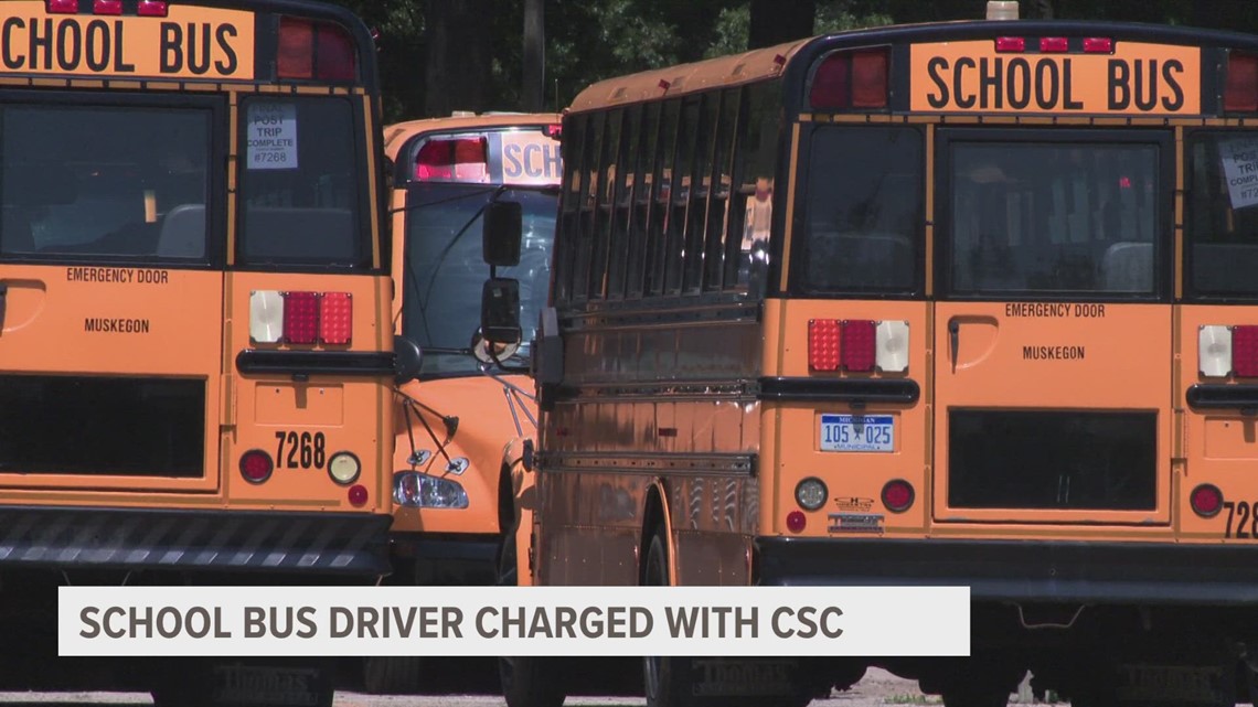 Muskegon school bus driver charged with CSC | wzzm13.com