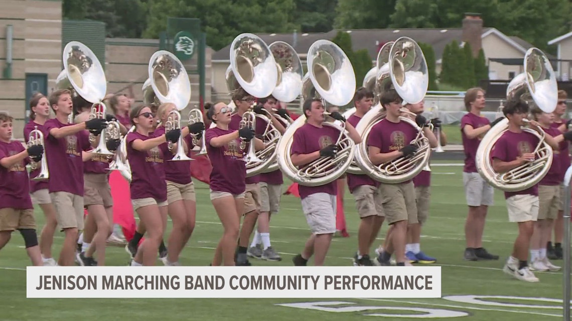 Jenison marching band hosts community performance | wzzm13.com