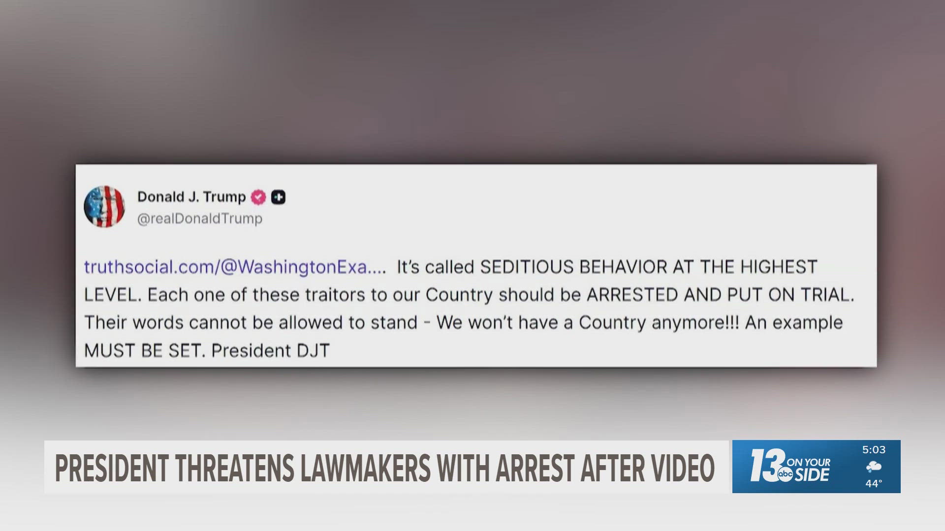 Michigan Sen. Elissa Slotkin responds to Trump social media post ...
