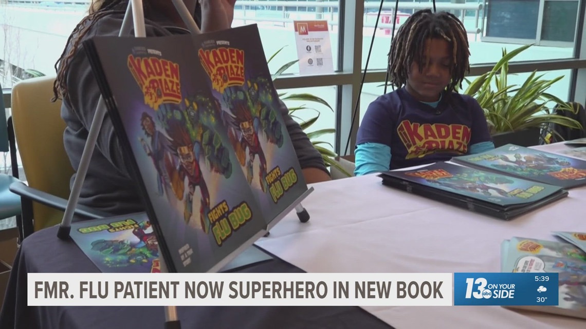 Former flu patient inspires 'Kaden Blaze Fights the Flu Bug' superhero ...