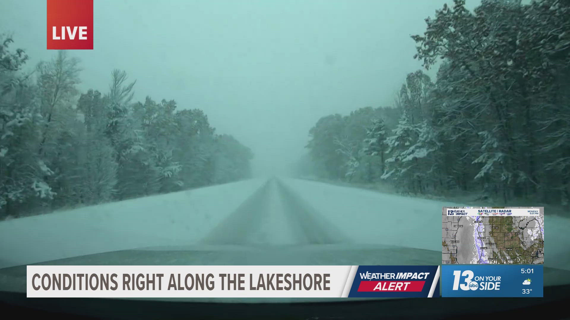 Heavy lake effect snow blankets the lakeshore | wzzm13.com