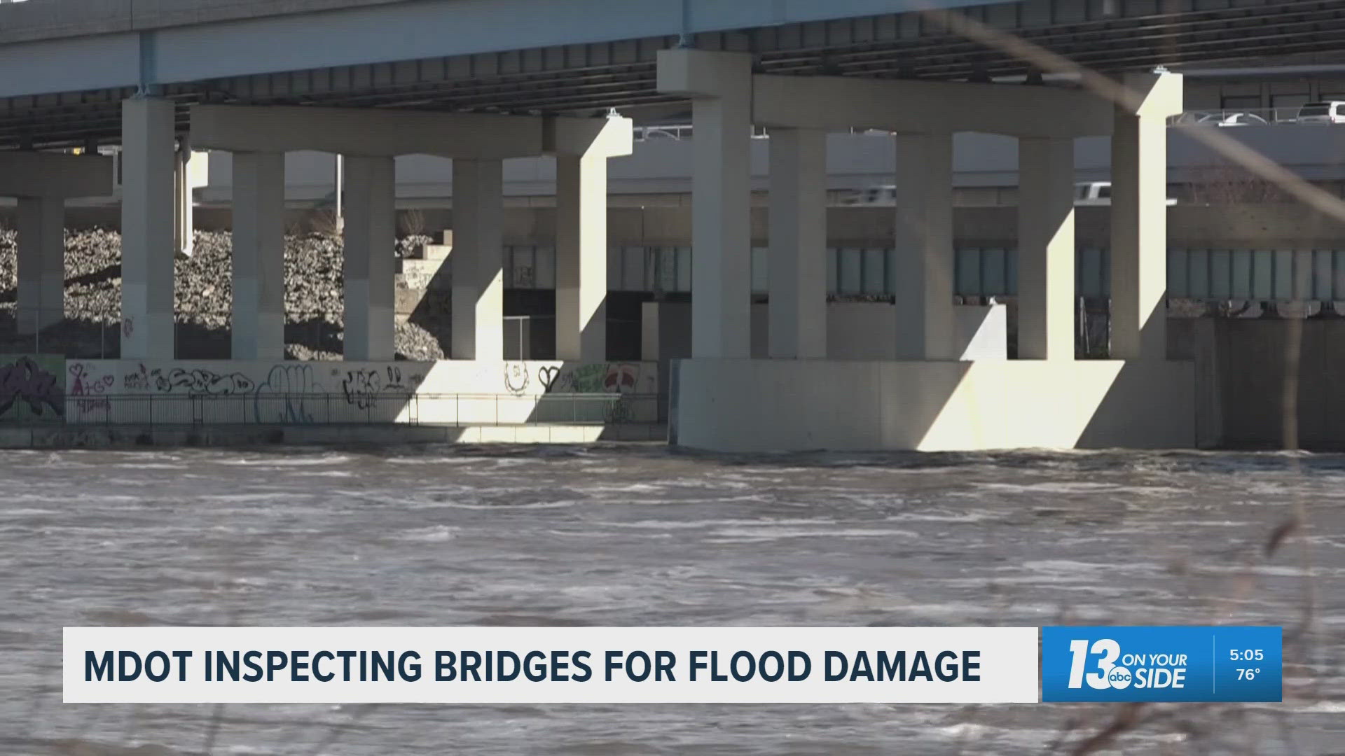 MDOT inspecting bridges for flood damage | wzzm13.com
