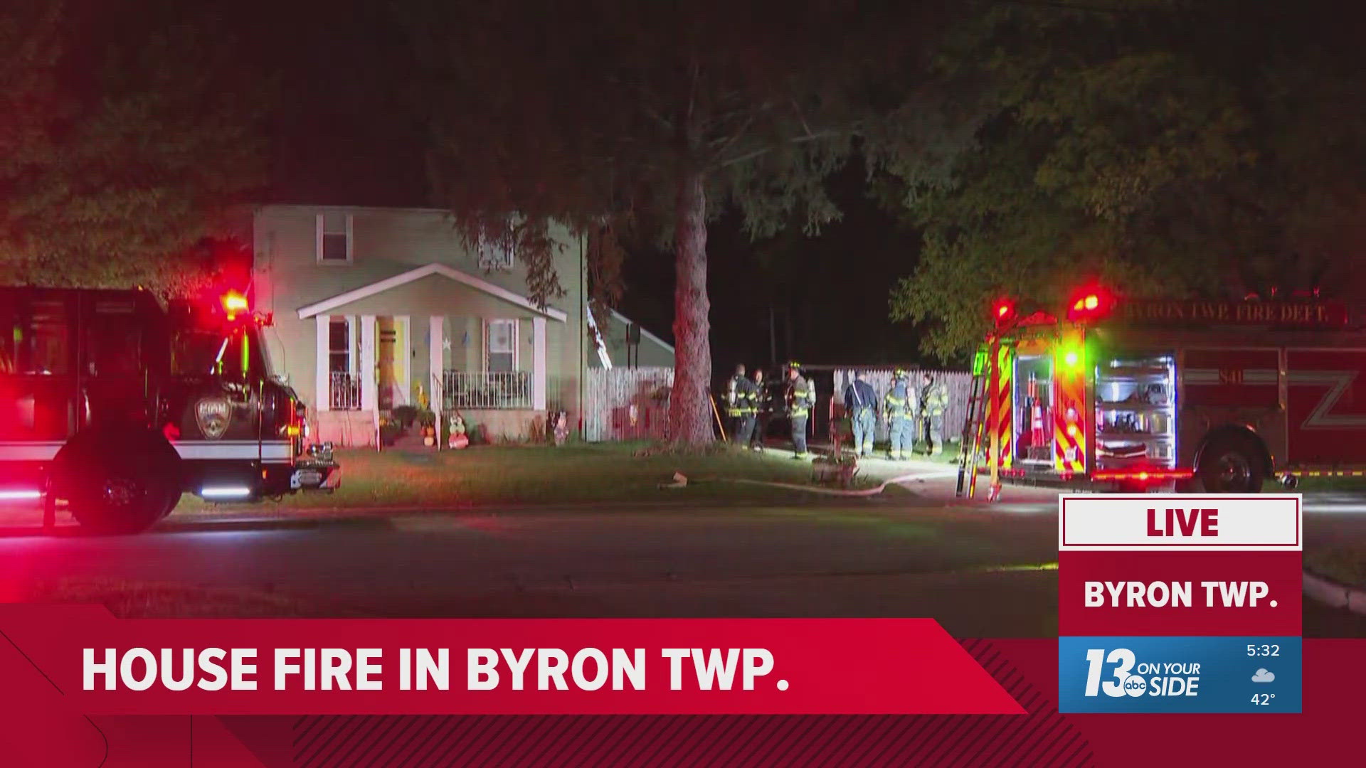 No injuries reported in Byron Twp. house fire | wzzm13.com