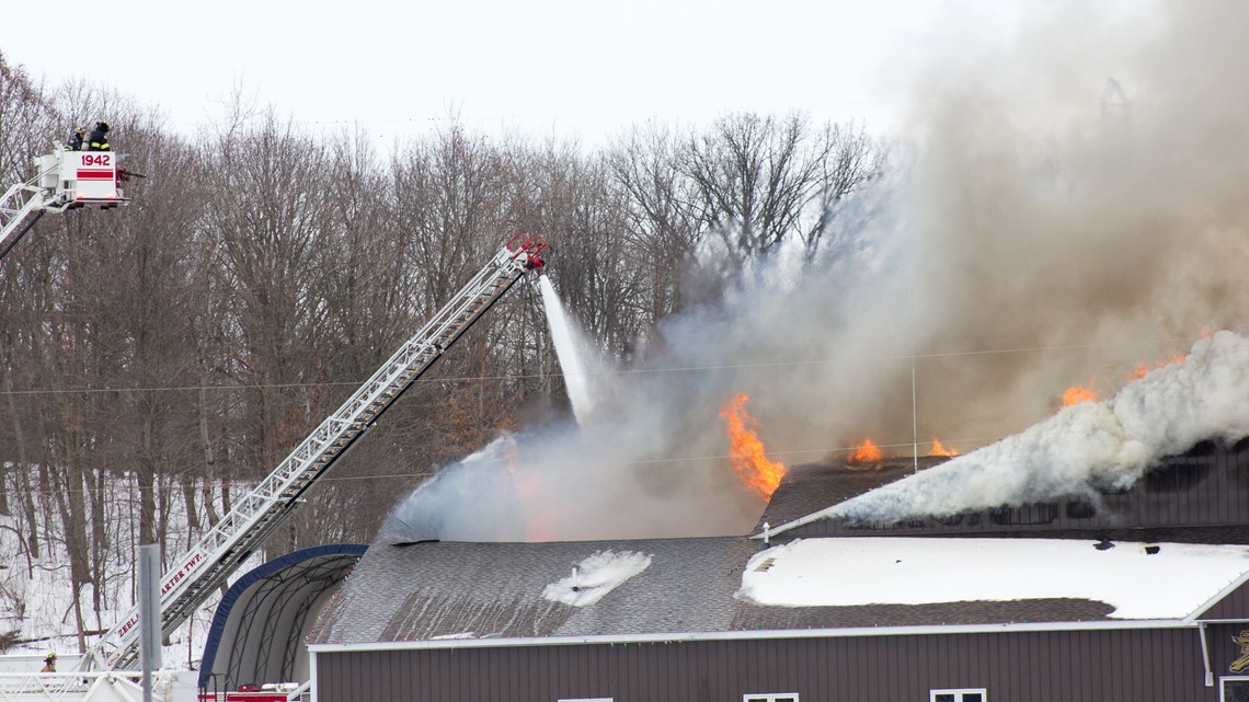 PHOTOS: Multiple departments battle commercial fire in Zeeland Township ...
