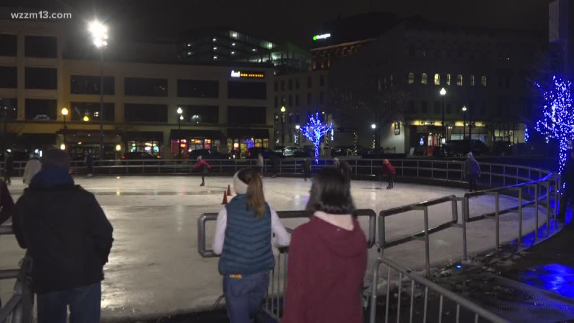 Grab your skates! Rosa Parks Circle Ice Rink officially opens | wzzm13.com