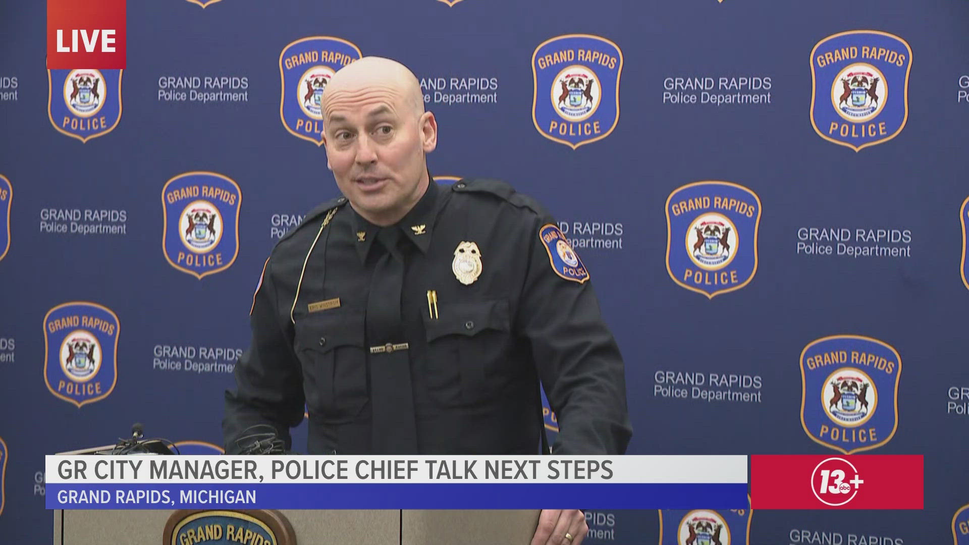 GR Police Chief, City Manager speak after Winstrom accepts Pensacola ...