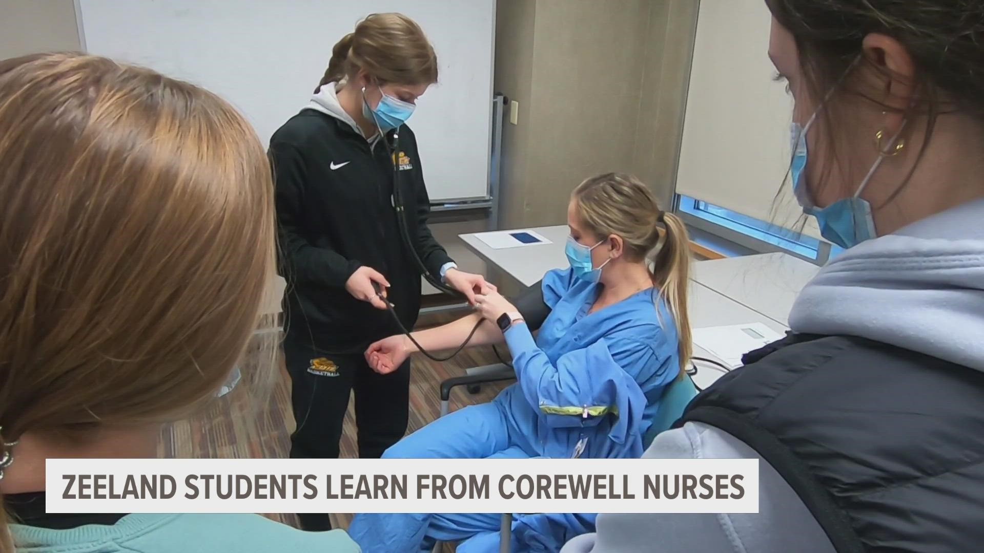 Zeeland students learn from Corewell nurses | wzzm13.com