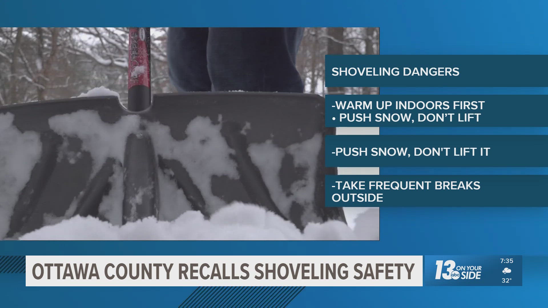 Snow shoveling and heart attack risk after a storm | wzzm13.com