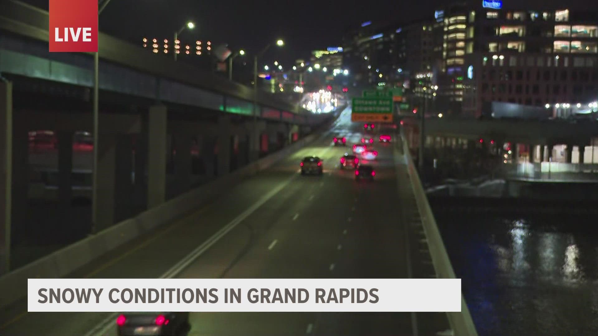 Road checking snowy conditions in Grand Rapids | wzzm13.com