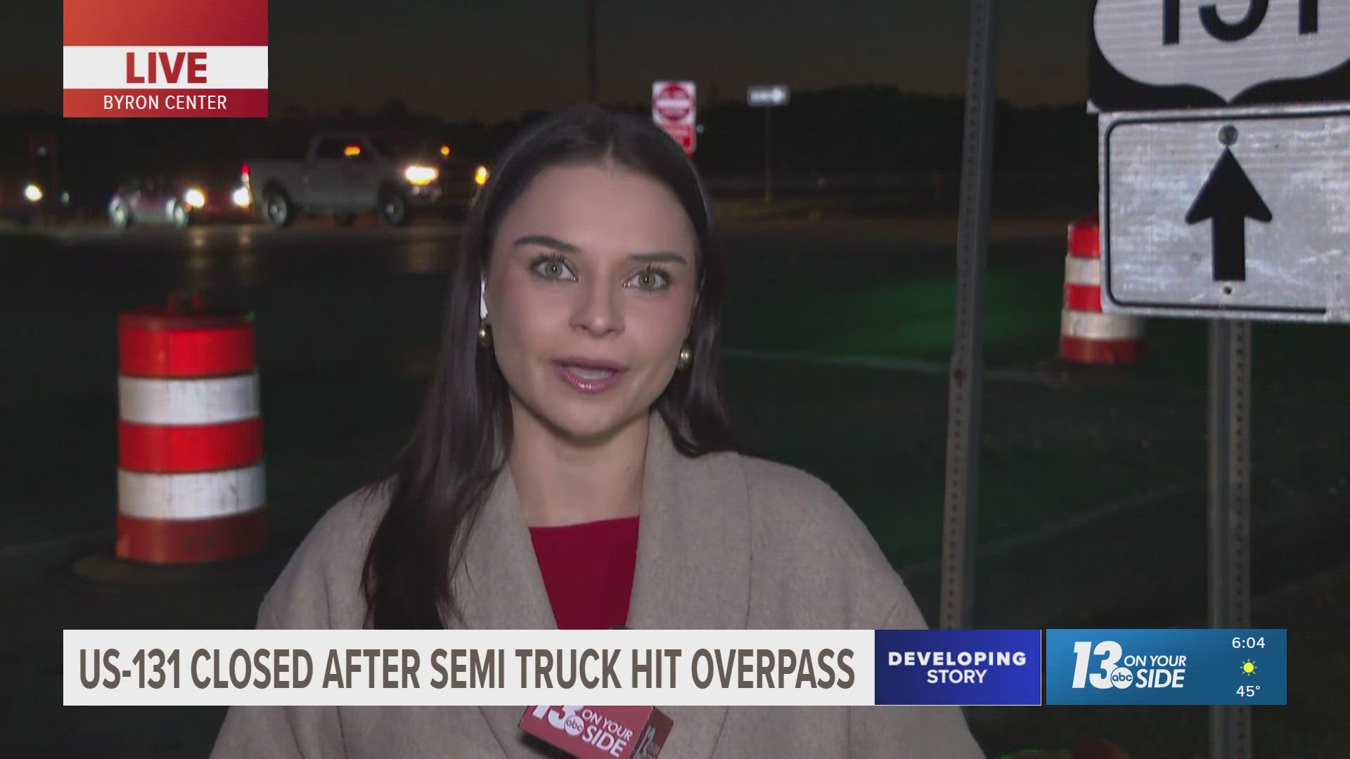 Portion of US-131 could be closed for weeks after semi hits bridge ...