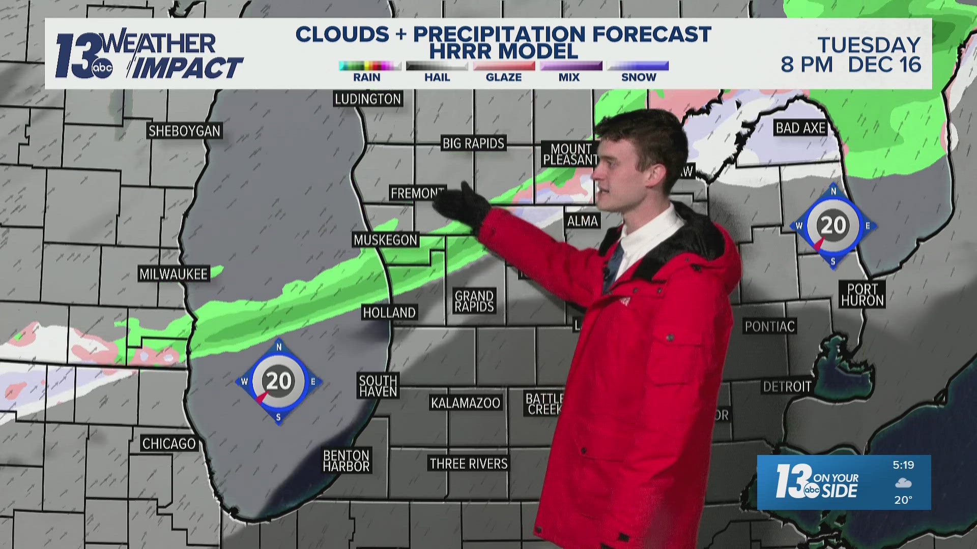 13 Weather Impact Alert: Heavy Lake-Effect Snow Along the Lakeshore ...