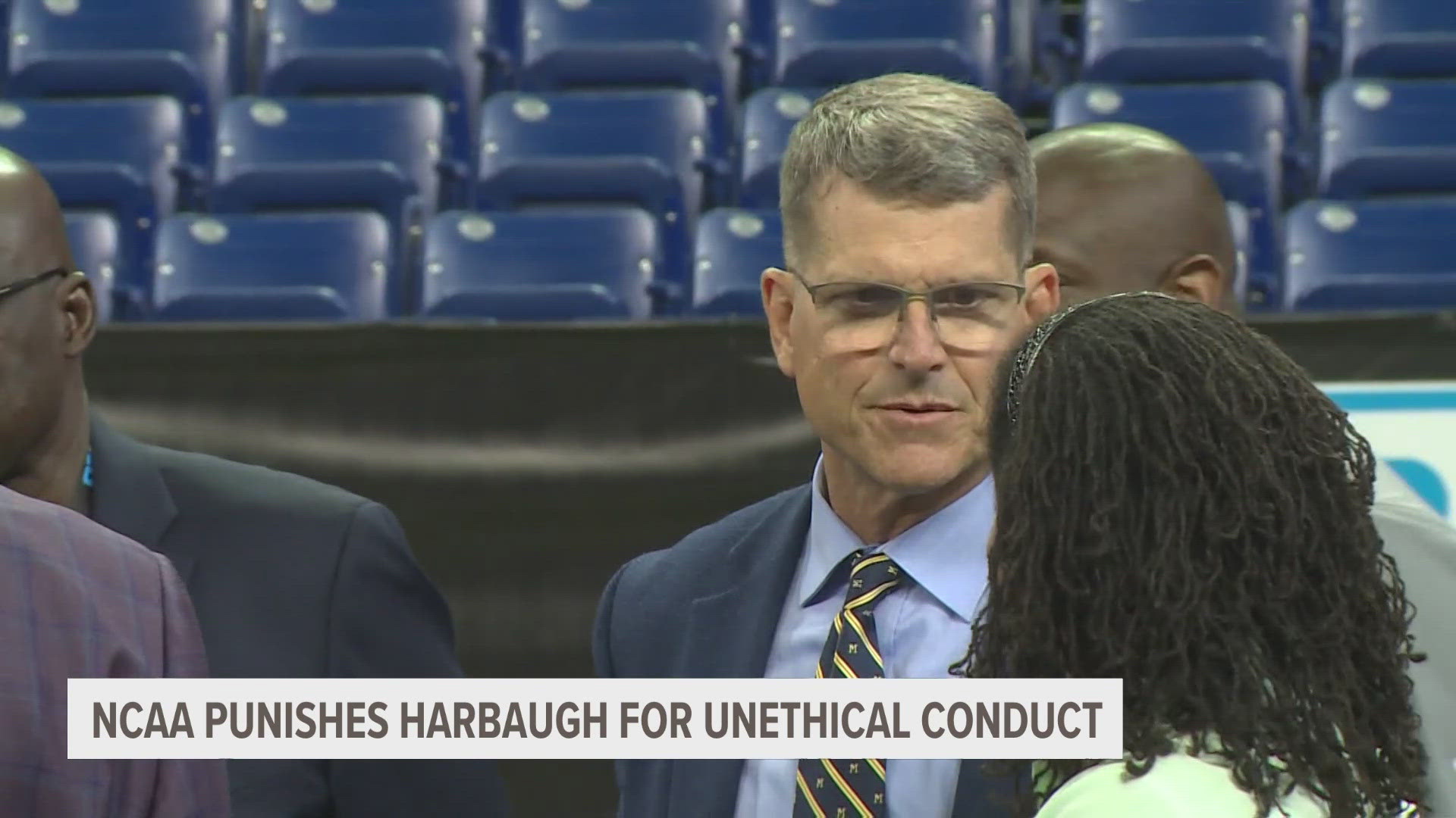 Jim Harbaugh faces show cause order for recruiting violations | wzzm13.com