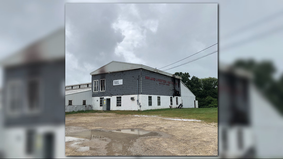 Fire at Wayland livestock building contained to office area | wzzm13.com