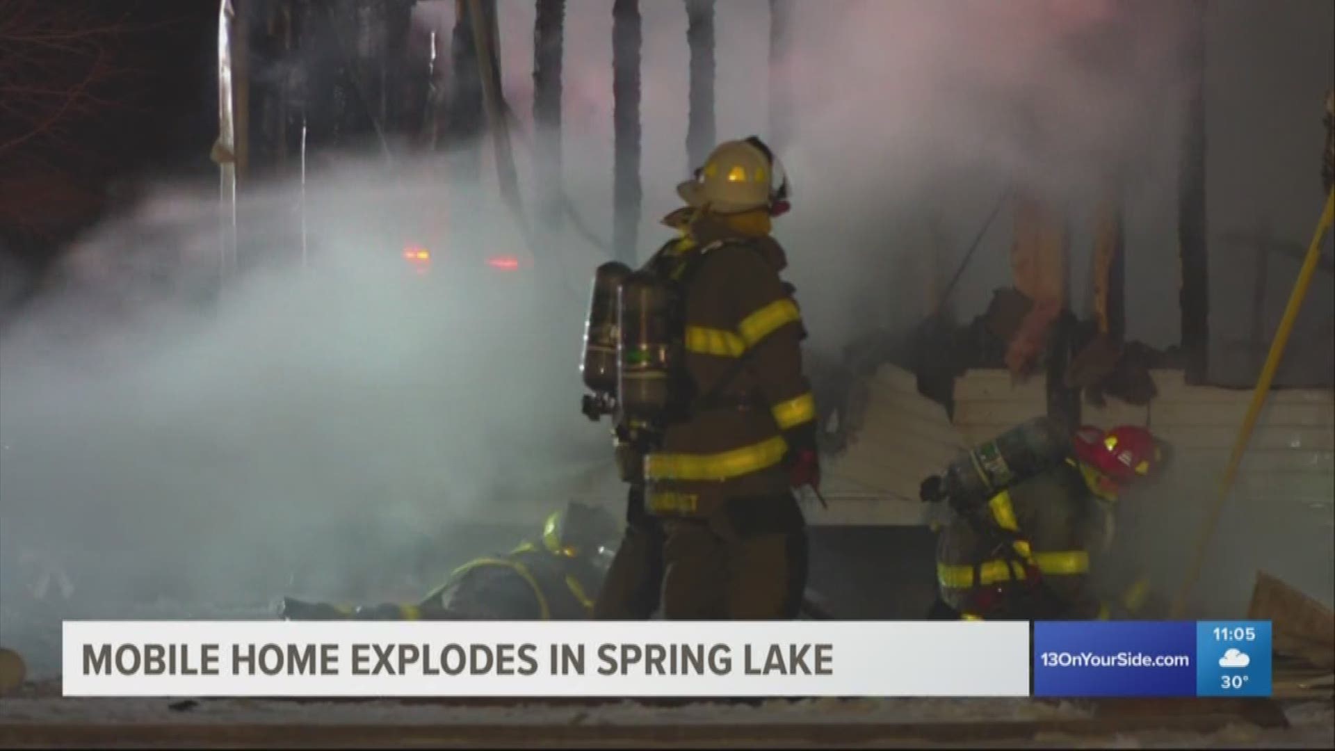 One injured in mobile home explosion | wzzm13.com