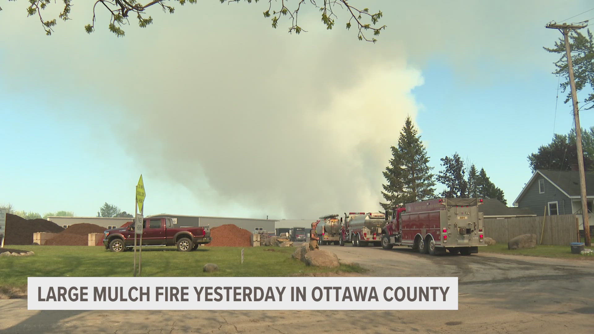 No injuries in fire at Zeeland-area mulch supplier | wzzm13.com