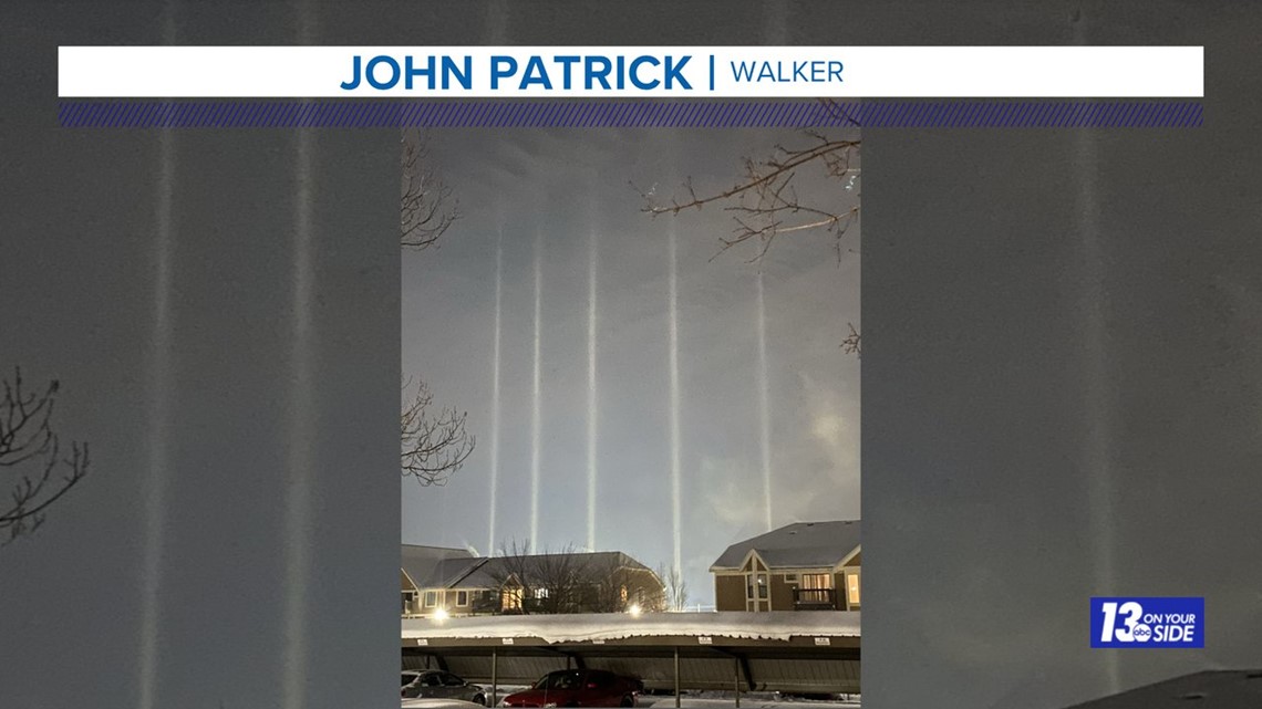 Beam Me Up Scotty! Light pillars in West Michigan | wzzm13.com
