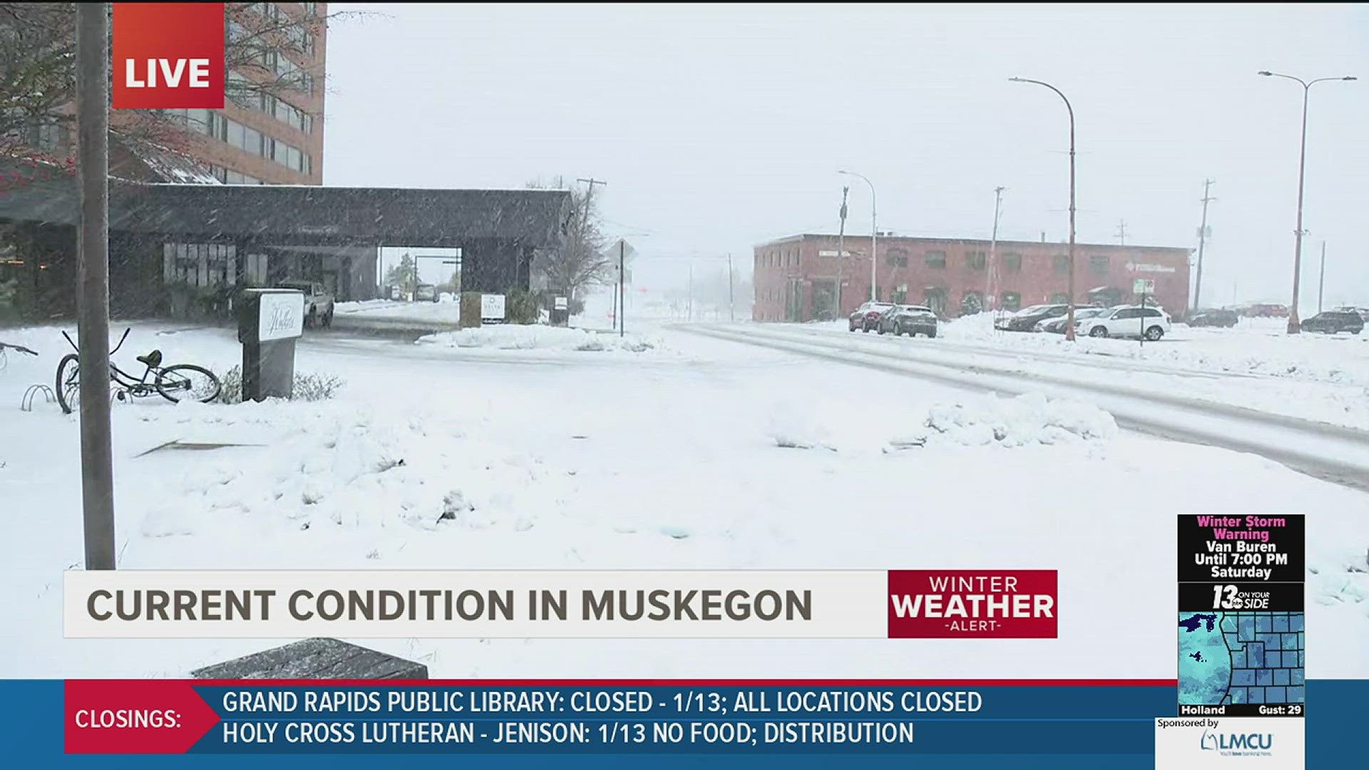 A look at road conditions in Muskegon amid major winter storm | wzzm13.com