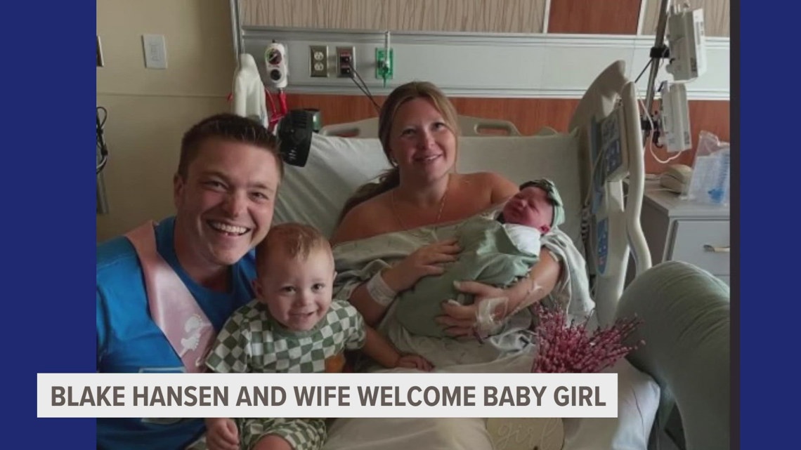 Meteorologist Blake Hansen & wife welcome baby girl | wzzm13.com