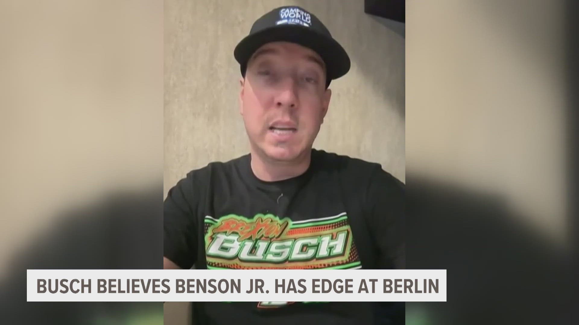 Kyle Busch believes Johnny Benson Jr. has the edge at Berlin Raceway ...