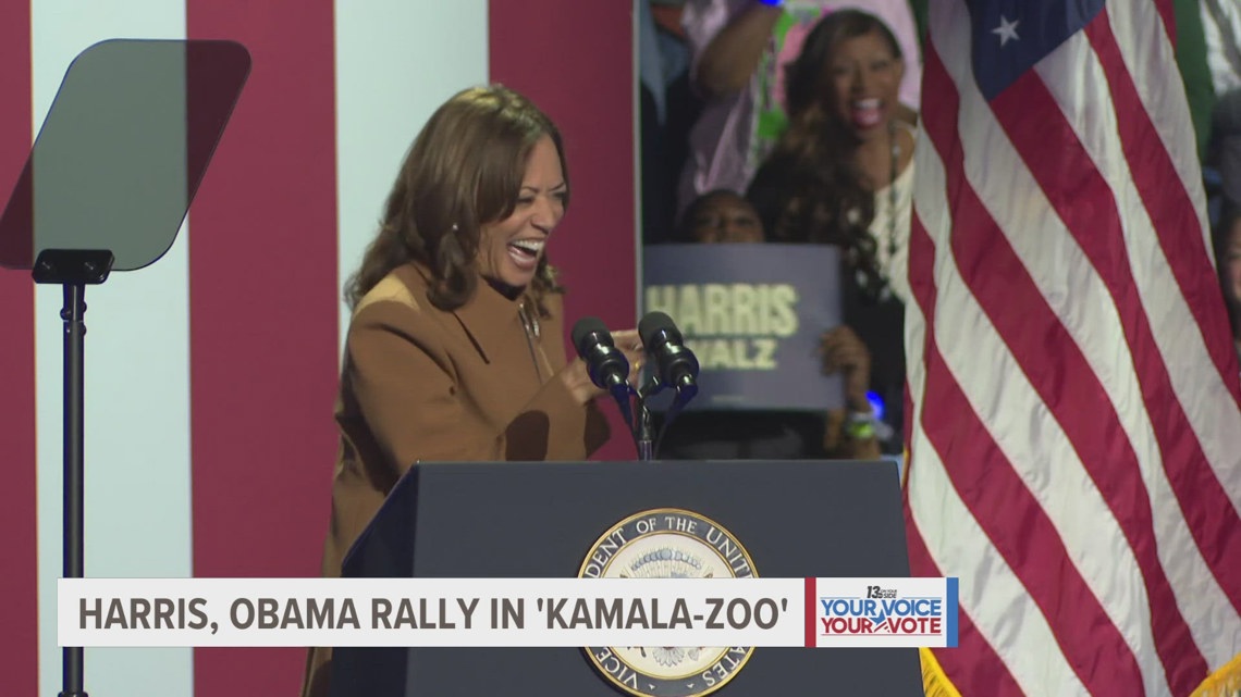 Vice President Harris, Michelle Obama rally in Kalamazoo | wzzm13.com