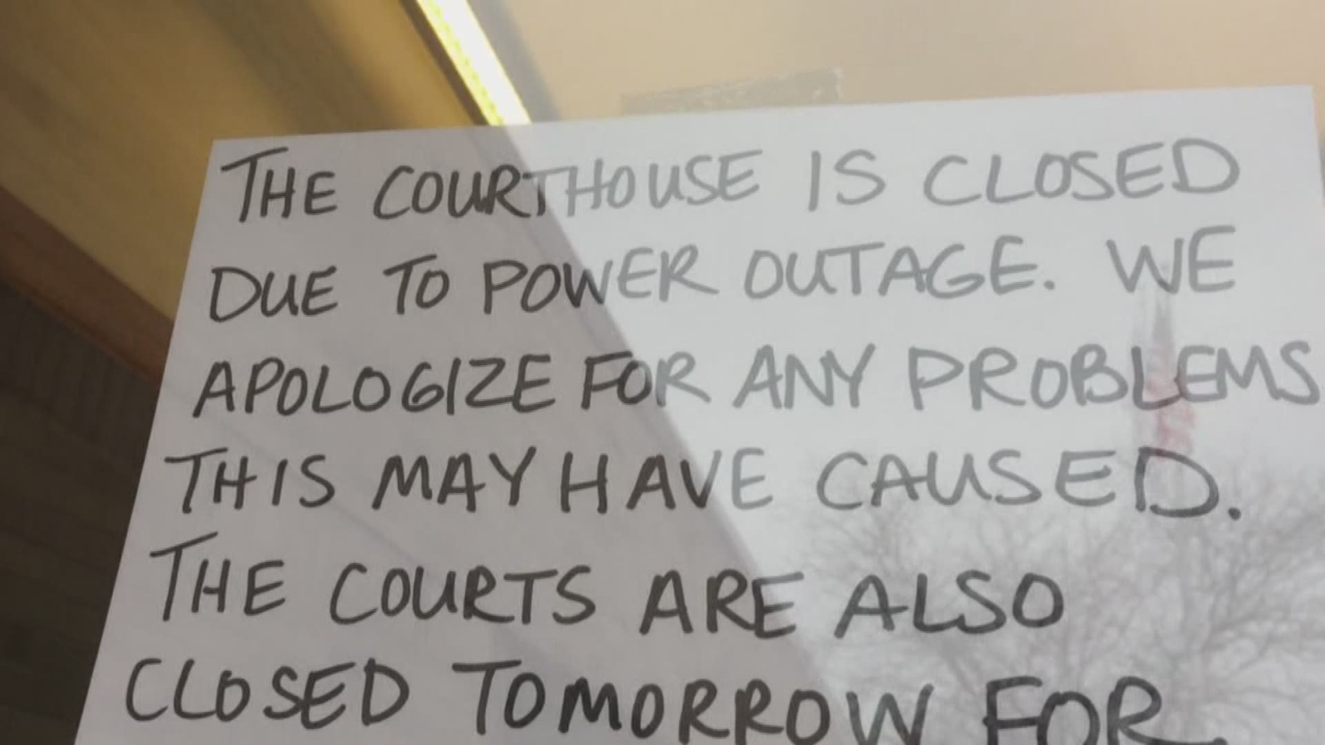 Local courthouse stays closed hours after power is restored | wzzm13.com