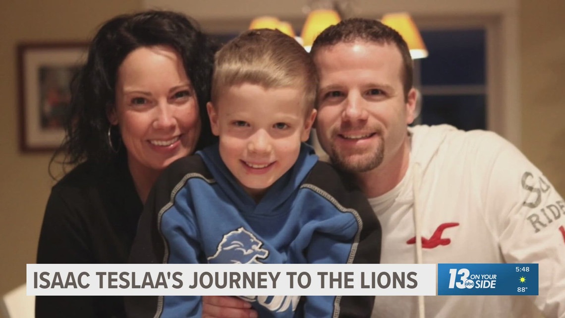 Isaac TeSlaa's parents share his journey to the Detroit Lions | wzzm13.com