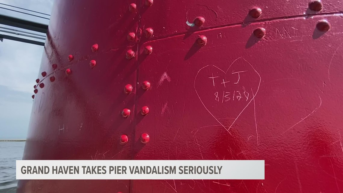 Teenagers caught on camera vandalizing lighthouse identified | wzzm13.com