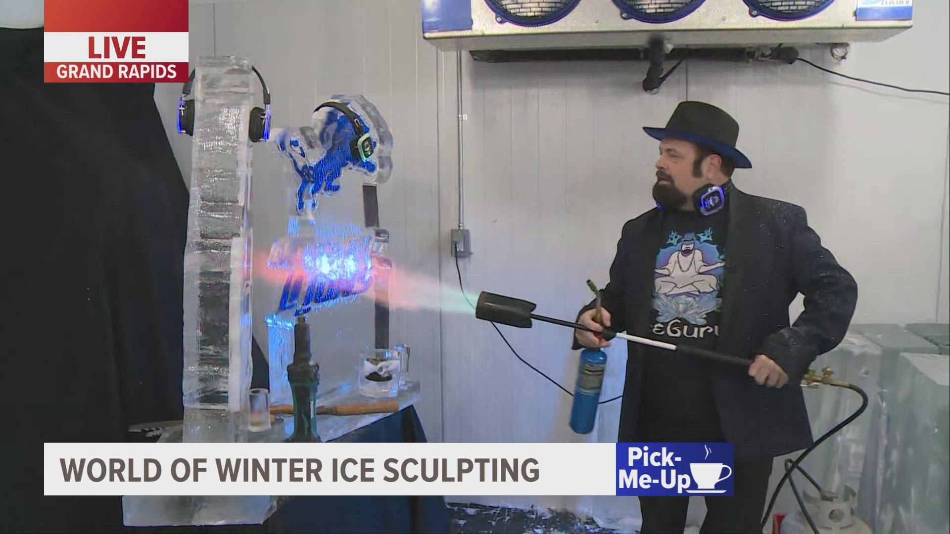 LIVE DEMO | How a local 'ice guru' creates his sculptures | wzzm13.com