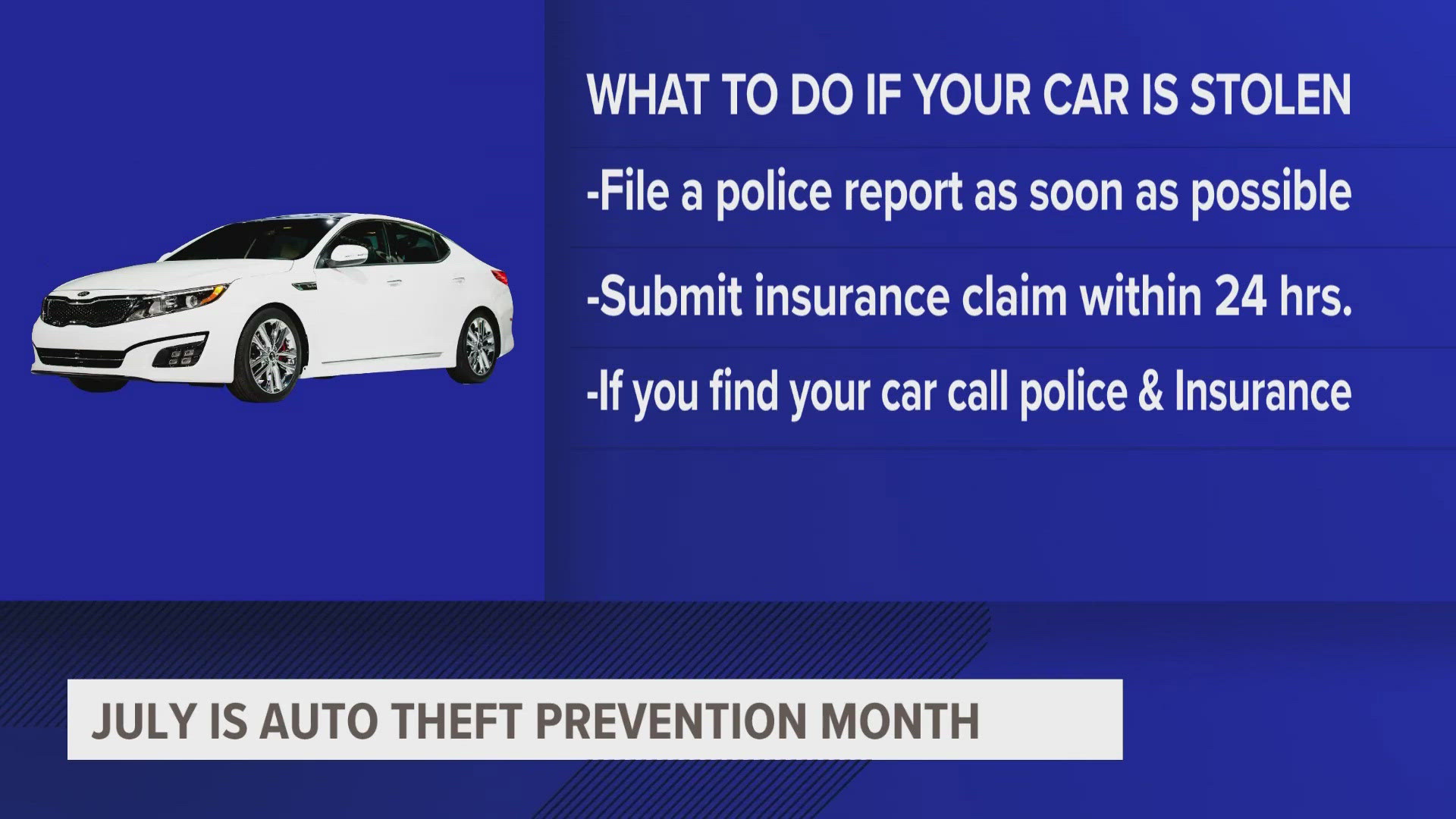 MSP reports auto thefts are down in the state from 2023 to 2024 ...