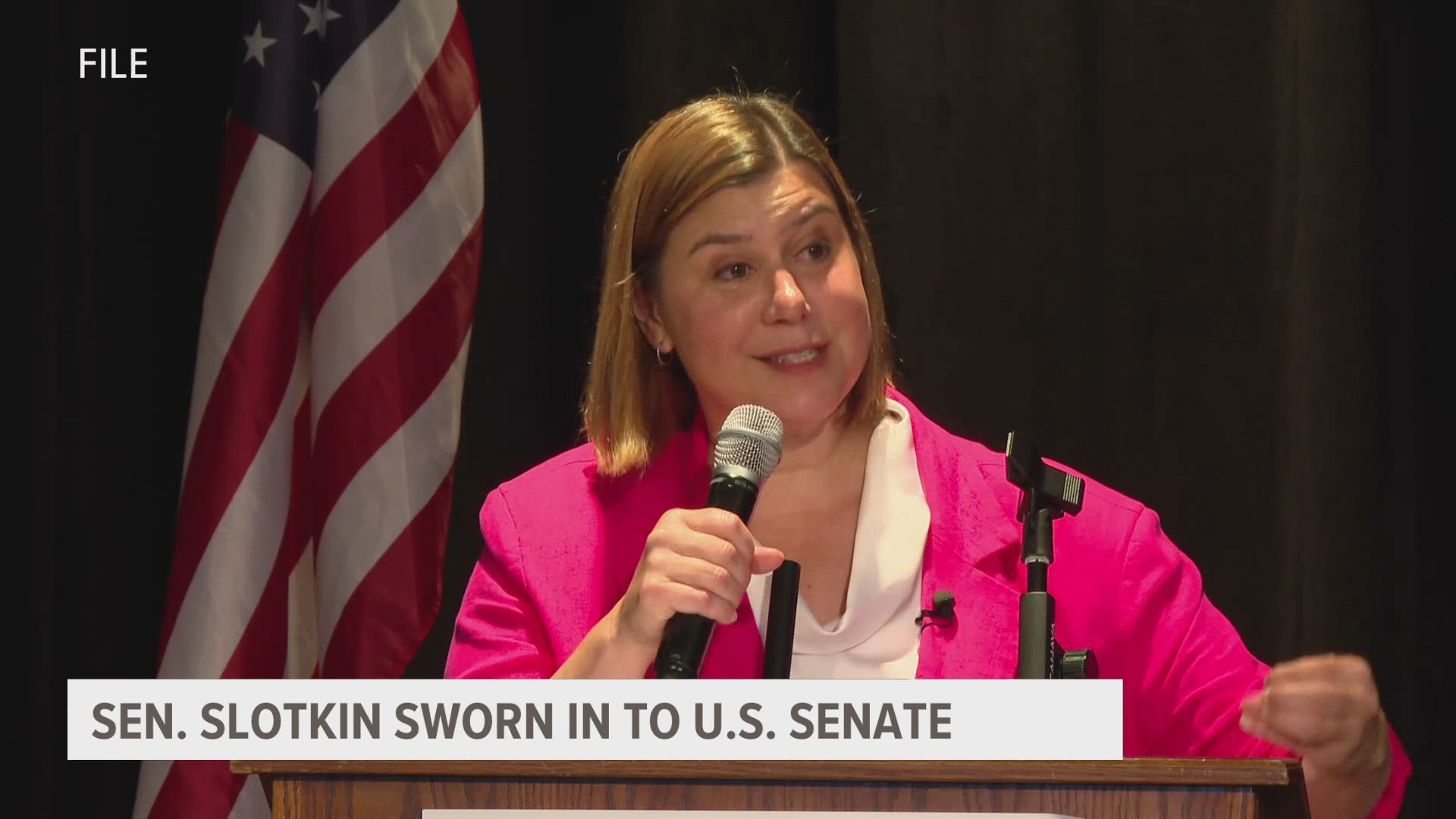 Elissa Slotkin sworn in to U.S. Senate | wzzm13.com