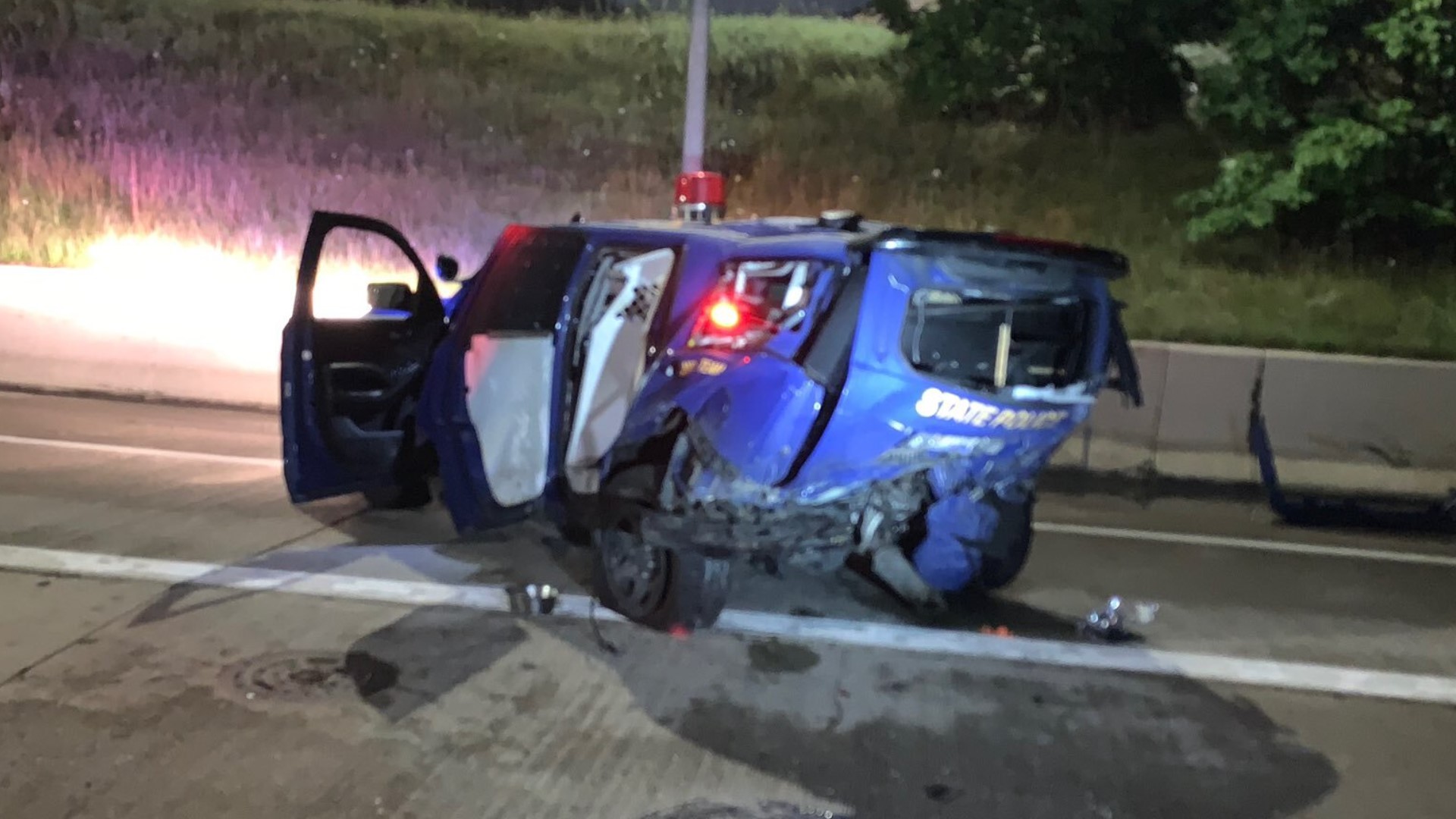 MSP canine killed after suspected drunk driver strikes police vehicle ...