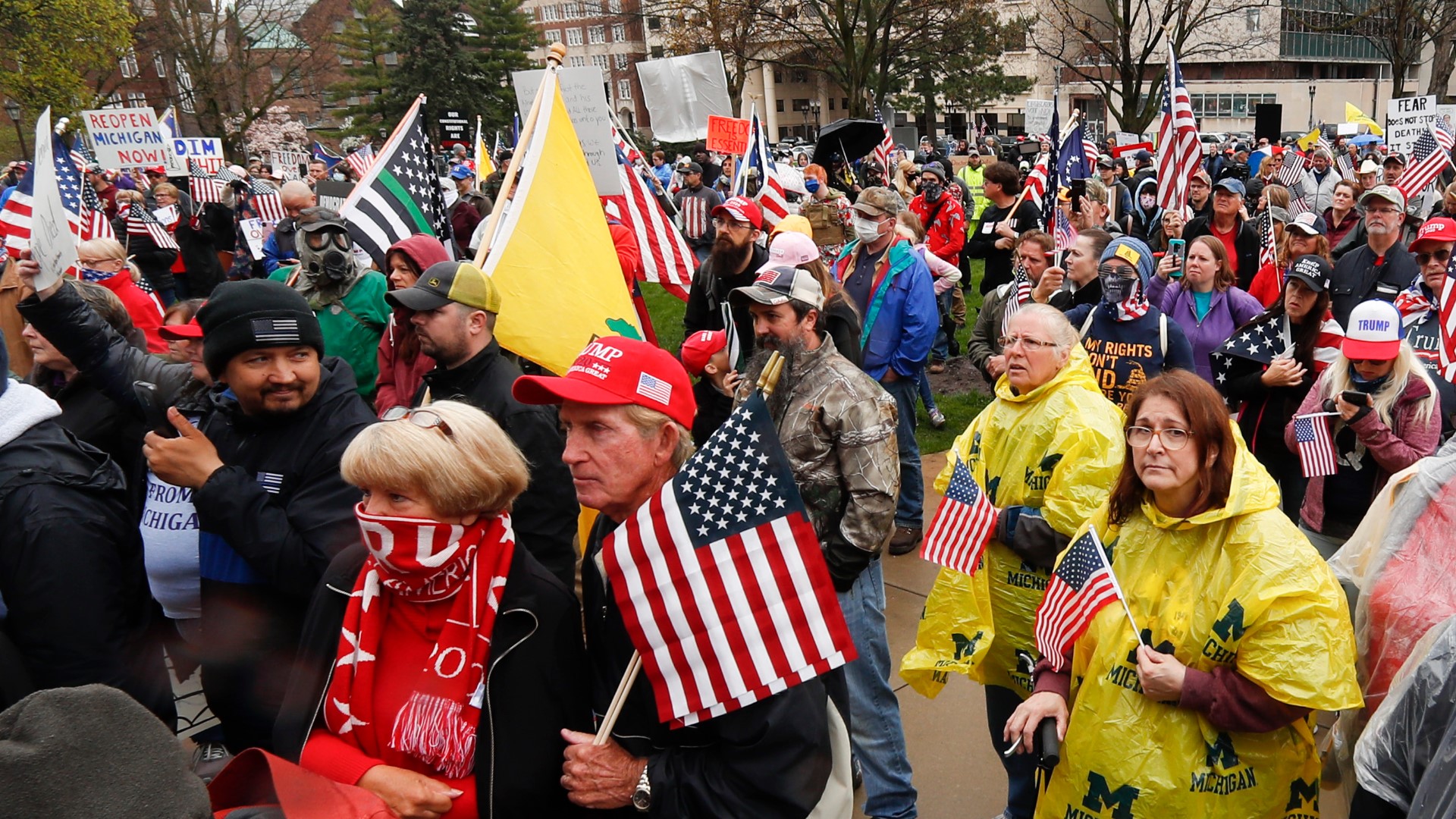 Protest in Lansing over state of emergency extension | wzzm13.com