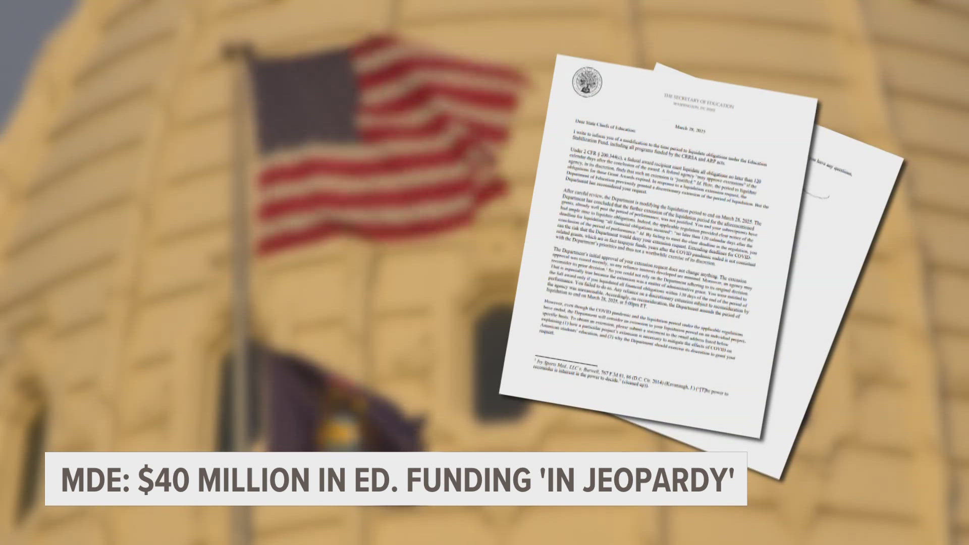 U.S. DOE pulls $42M potential funding from 27 MI school districts ...