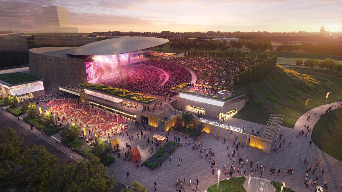 Grand Rapids reveals updated plans for riverfront amphitheater | wzzm13.com