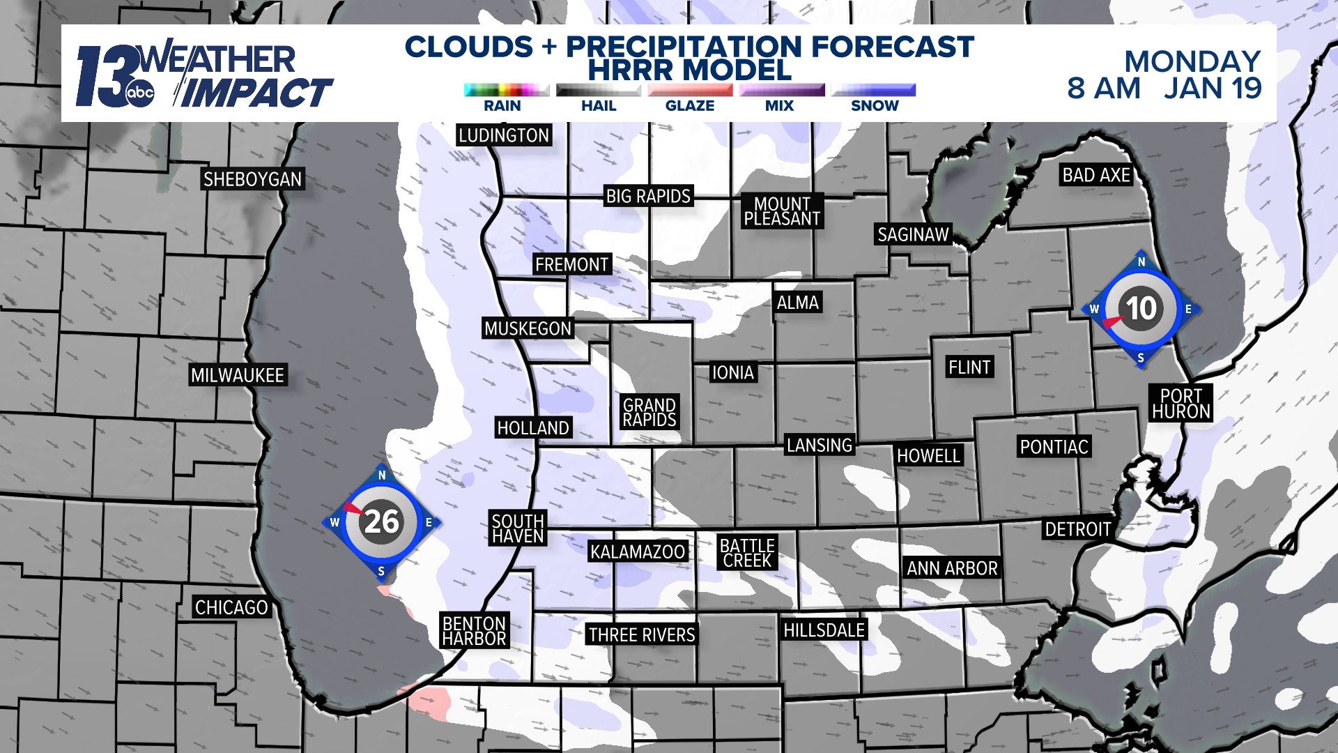 WINTER STORM WARNING | Snow to pile up along the lakeshore as arctic ...