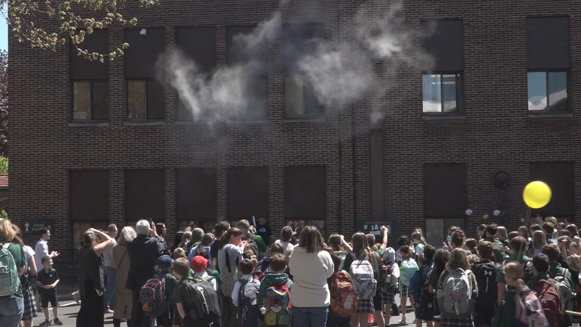 Grand Rapids Catholic school throws 'Pope Party' to celebrate Pope Leo ...