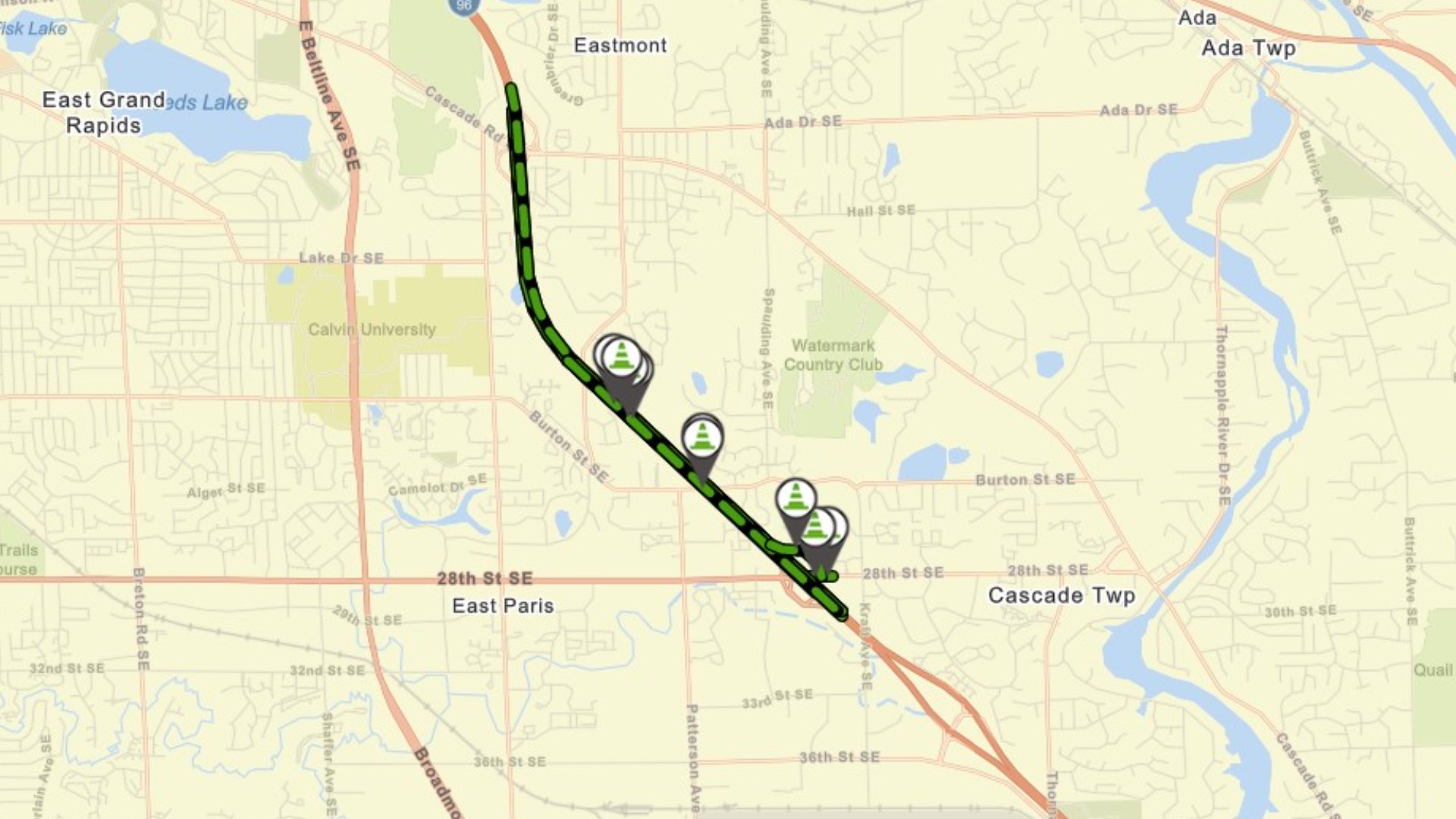Resurfacing of I-96 east of Grand Rapids begins Monday | wzzm13.com